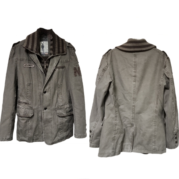 Angelo Litrico | Jackets & Coats | Angelo Litrico Gray Distressed 5 ...